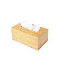 China Solid Wood Bamboo Household Tissue Box Wooden Toilet Paper Storage Cover for Kitchen & Bathroom Home Use Living Room Aesthetics for sale