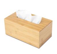 China Solid Wood Bamboo Household Tissue Box Wooden Toilet Paper Storage Cover for Kitchen & Bathroom Home Use Living Room Aesthetics for sale