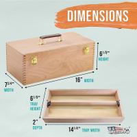 China Strong High Quality Simple Clam Shell Makeup Box  Wood Jewelry Storage Box with Metal Buckle for sale