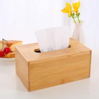 China Modern Design Custom Logo Bamboo Tissue Box Hotel Amenity Storage Organizer Wood Dispenser for Advertising Gift Bulk for sale