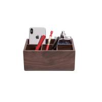 China Custom Classic Eco-Friendly Rectangle Multifunctional Wooden Desktop Storage Organizer for Desk Office Supplies for sale