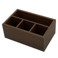 China Custom Classic Eco-Friendly Rectangle Multifunctional Wooden Desktop Storage Organizer for Desk Office Supplies for sale