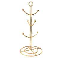 China Hot Selling High Quality Mug Holder Creative Wine Cup Holder Water Cup Storage Shelf Coffee Holder Metal Gold for Home Use for sale