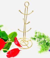 China Hot Selling High Quality Mug Holder Creative Wine Cup Holder Water Cup Storage Shelf Coffee Holder Metal Gold for Home Use for sale