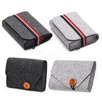 China Mobile Power Charger Storage Bag Multi-purpose Digital Accessories Organizer Bag Felt Card Coin Wallet for sale