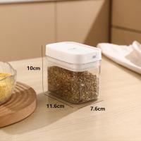China Transparent Airtight Food Storage Container with Plastic Seal Modern Kitchen Box with Latch for Cereal Pasta Snacks for sale