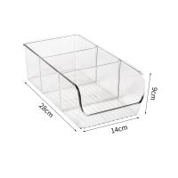 China Kitchen Tea Bag Storage Box Coffee Sugar Bag Cotton Swabs Desktop Small Card Display Box Debris Plastic Partition Shelf for sale