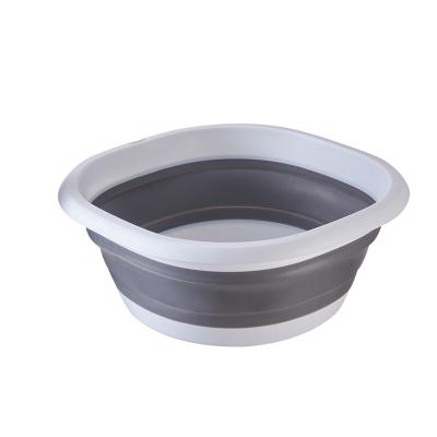 China Portable Folding Basin Travel Collapsible Plastic Washbasin for Students Household Small Size for Dormitory Storage Baskets for sale