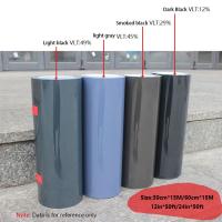 China 30cm x 15m TPU Car Headlight Film Anti Scratch High Visibility Black Smoke Dark Black Light Gray for sale