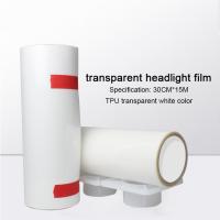 China 30cm x 15m TPU Car Headlight Film Anti Scratch High Visibility Black Smoke Dark Black Light Gray for sale