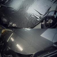 China Anti Scratch Gloss Carbon Black Car Body PPF TPU Paint Protection Film Self Healing 200% Elongation for sale