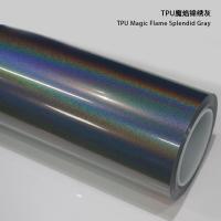 China TPU Chameleon Car Wrap Vinyl 1.52m x 15m Camouflage Green Red High Gloss Paint Protection Film for sale
