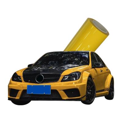 China TPU August Yellow Color Wrapping PPF Roll 1.52x16.5m Car Full Wrap Film Sticker Protection for sale