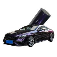 China TPU Shadow Purple Color PPF Film 1.52x16.5m 7.5mil with Air Channel Self-Healing Paint Protection for sale