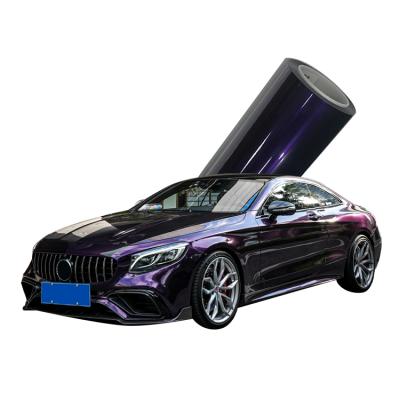 China TPU Shadow Purple Color PPF Film 1.52x16.5m 7.5mil with Air Channel Self-Healing Paint Protection for sale