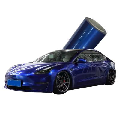 China TPU Colored Glaze Blue PPF Color Change Film 1.52x16.5m 7.5mil Self-Healing Paint Protection for sale