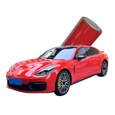 China TPU Begonia Red Color Changing Paint Protection Film 1.52x16.5m 7.5mil for sale