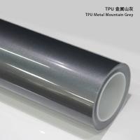 China TPU Gray Self-Adhesive Color Change Car Wrap Film 1.52x15m Roll 7.5mil Thick Vehicle Vinyl for sale