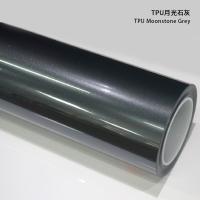 China TPU Gray Self-Adhesive Color Change Car Wrap Film 1.52x15m Roll 7.5mil Thick Vehicle Vinyl for sale