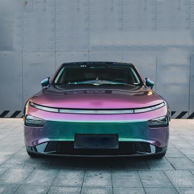 China TPU Chameleon Car Wrap Vinyl 1.52x15m Self Healing Premium Sticker Green Purple Camouflage for sale