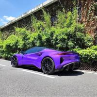 China TPU Color Change Car Wrap Film 1.52x15m Roll Self-Adhesive Purple Explosion Paint Protection PPF for sale