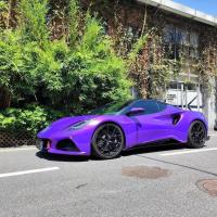 China TPU Color Change Car Wrap Film 1.52x15m Roll Self-Adhesive Purple Explosion Paint Protection PPF for sale
