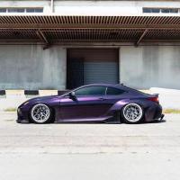 China TPU Glossy Dark Purple Car Paint Protection Film 1.52x15m 7.5mil Self-Healing PPF for sale