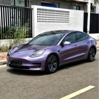 China TPU Purple Paint Protection Film 1.52x15m 7.5mil Self-Healing Car Wrap PPF Color Change for sale