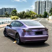 China TPU Purple Paint Protection Film 1.52x15m 7.5mil Self-Healing Car Wrap PPF Color Change for sale
