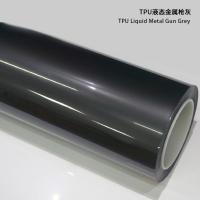China TPU Liquid Metal Gun Grey Self-Healing Anti Scratch Paint Protection Film 1.52x15m 7.5mil No Glue Dyed for sale