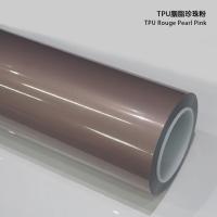 China TPU Rouge Pearl Pink Self-Healing Paint Protection Film 1.52m x 15m Anti Scratch PPF for Auto Wholesale No Glue Dyed for sale