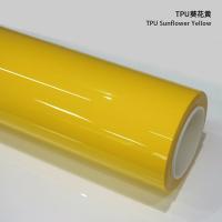 China TPU Sunflower Yellow 1.52x15m Anti Scratch Paint Protection Film Car Wrap PPF 7.5mil for sale