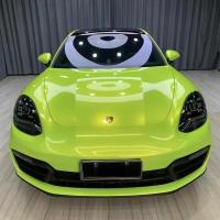China TPU Fantasy Fluorescent Yellow 7.5mil Self Healing Color Change Paint Protection Film Gloss Wet 1.52x15m for sale