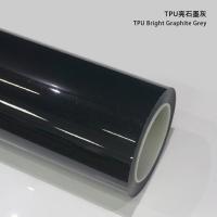 China TPU Paint Protection Film 1.52m x 15m Graphite Grey Nano Coated Non Yellowing Hydrophobic PPF for sale