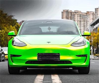 China TPU Fantasy Gold Green Full Body Wrap Clear Anti Scratch Self-adhesive Color Change PPF Car Paint Protection Film 1.52x15m 7.5mil for sale