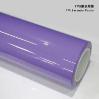 China TPU Purple 1m Cut Sample PPF Car Wrap Film Self Adhesive 7.5mil Paint Protection Film for sale