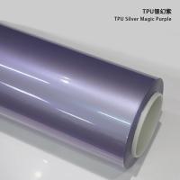 China TPU Purple 1m Cut Sample PPF Car Wrap Film Self Adhesive 7.5mil Paint Protection Film for sale