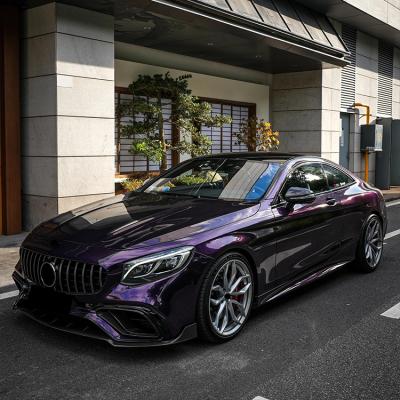 China TPU Purple 1m Cut Sample PPF Car Wrap Film Self Adhesive 7.5mil Paint Protection Film for sale