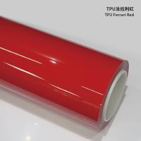 China TPU Car Wrap Roll Red 1.52x15m 7.5mil Glossy Paint Protection Film Self Healing for sale