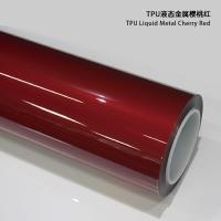 China TPU Car Wrap Roll Red 1.52x15m 7.5mil Glossy Paint Protection Film Self Healing for sale