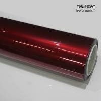 China TPU Car Wrap Roll Red 1.52x15m 7.5mil Glossy Paint Protection Film Self Healing for sale