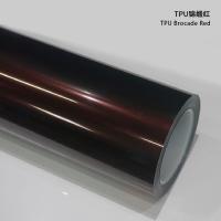 China TPU Car Wrap Roll Red 1.52x15m 7.5mil Glossy Paint Protection Film Self Healing for sale