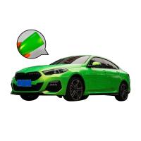 China Magic Gold Green Car Wrap Vinyl Film 1.52x17m Roll for Full Body Decoration for sale
