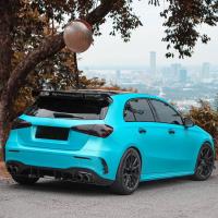 China Sky Blue Car Vinyl Wrap Film Roll 1.52x17m 160 Micron Removable Adhesive for sale