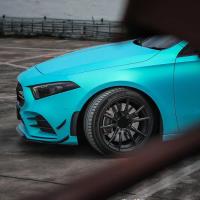 China Sky Blue Car Vinyl Wrap Film Roll 1.52x17m 160 Micron Removable Adhesive for sale