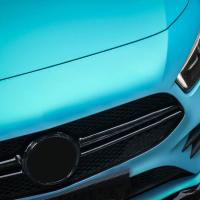 China Sky Blue Car Vinyl Wrap Film Roll 1.52x17m 160 Micron Removable Adhesive for sale