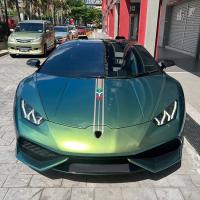 China Magic Gold Blackish Green Car Wrap Vinyl Film 1.52x17m Roll 160 Micron Removable Adhesive for sale