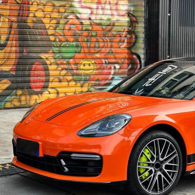China Glossy Crystal Orange Car Wrap Vinyl Film 1.52x17m Color Change for Vehicle Wrapping for sale