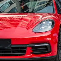 China Glossy Crystal Carmine Red Car Wrap Vinyl 1.52x17m Color Change Film for Vehicle Wrapping for sale