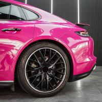 China Glossy Crystal Rose Red Car Wrap Vinyl Film 1.52x17m 160 Micron Color Change for Vehicle Wrapping for sale